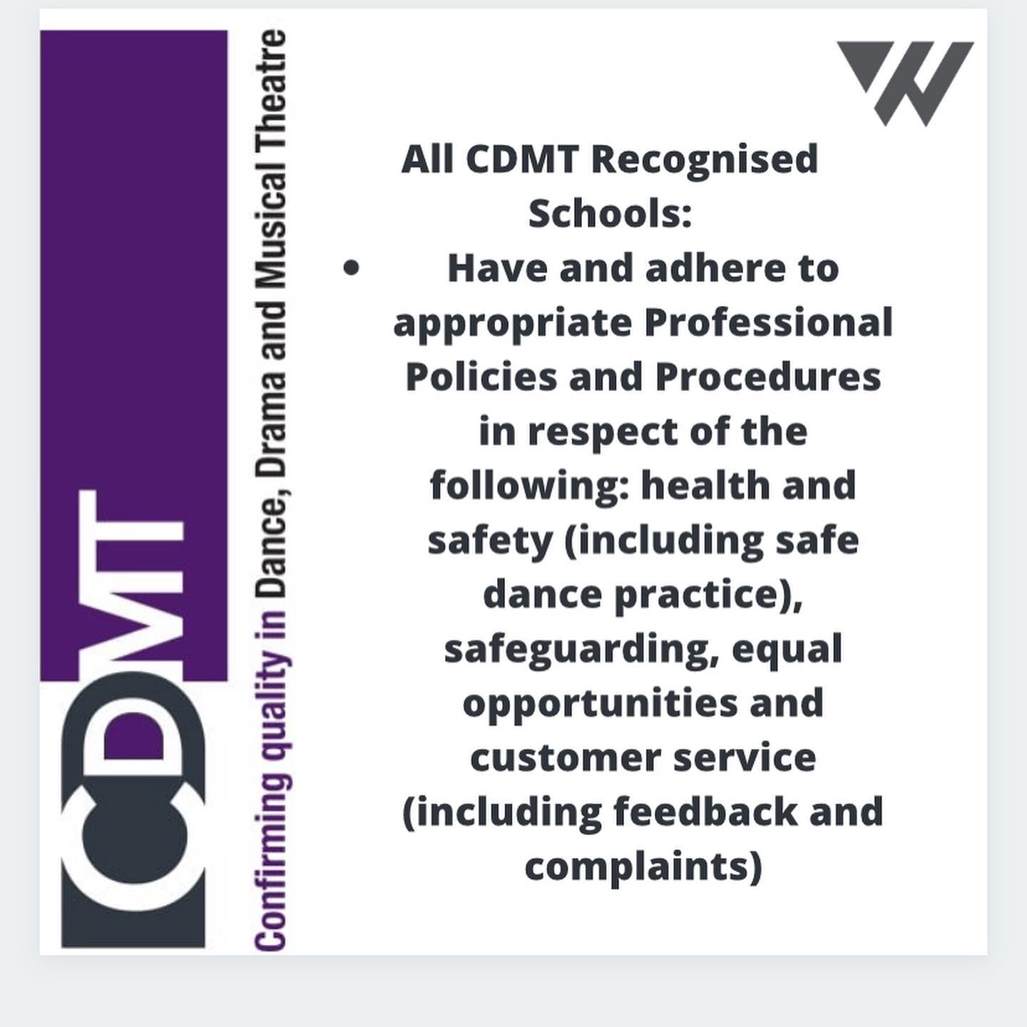 CDMT Recognised Awards - WestSide Performing Arts