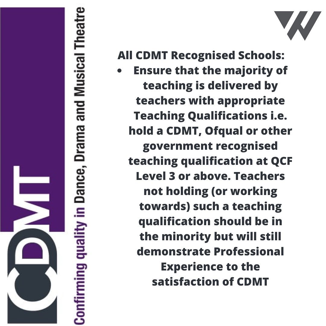 CDMT Recognised Awards - WestSide Performing Arts