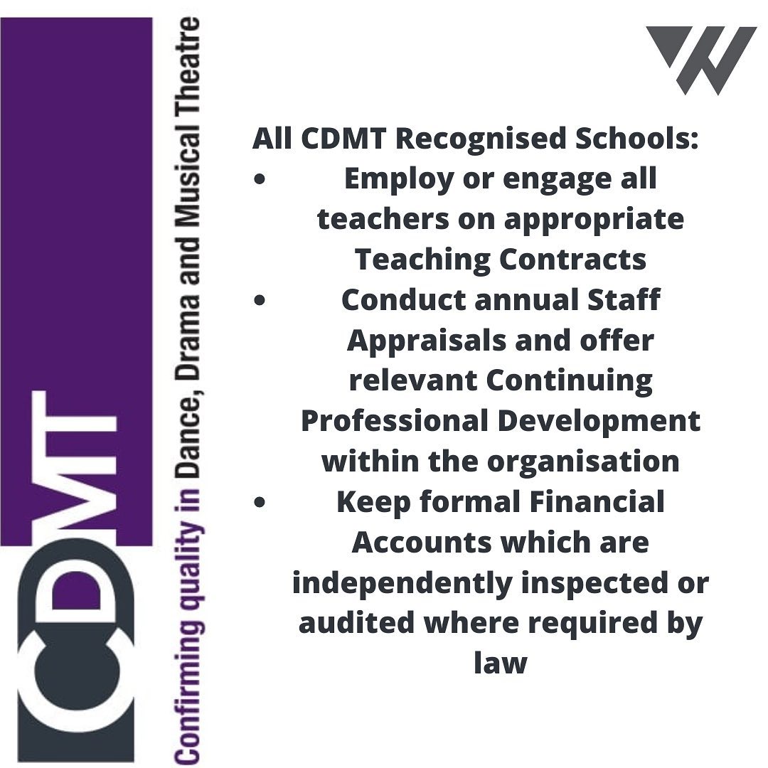 CDMT Recognised Awards - WestSide Performing Arts